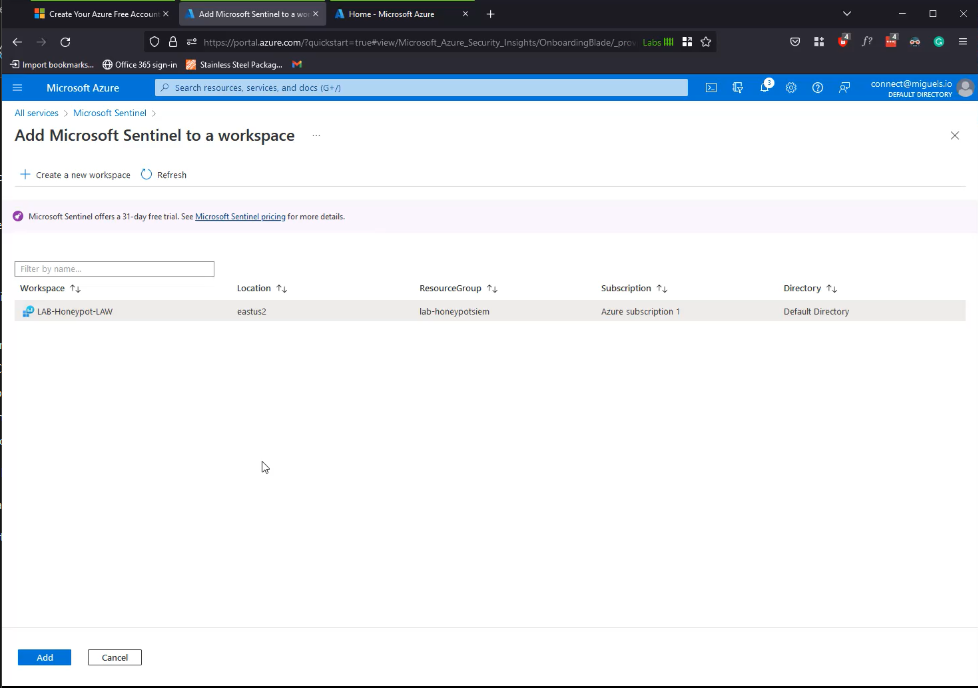 Azure Sentinel - Live Cyber Attacks Map [Honeypot] – miguels.io